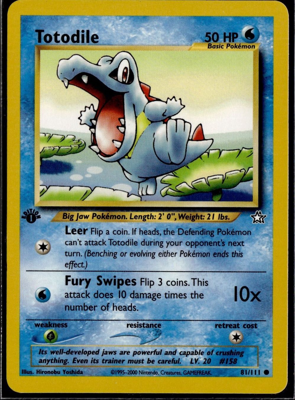 totodile 81/111 1st edition Neo Genesis (Gebraucht) in Zürich für CHF ...