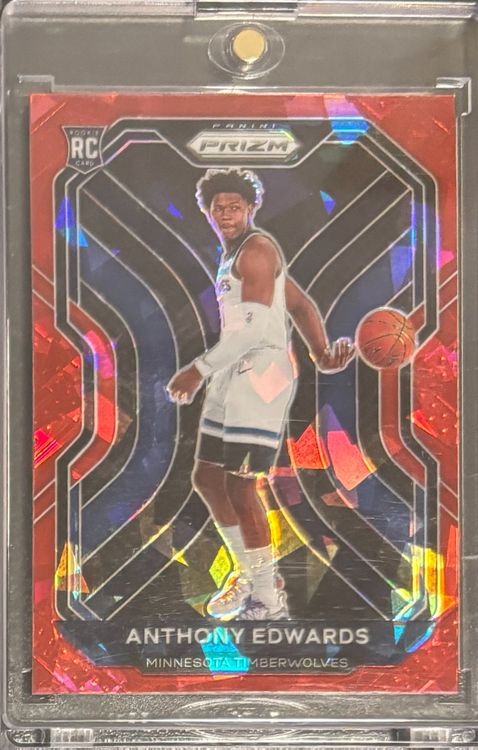 NBA Anthony Edwards RC 2020 Red Ice Prizm Rookie Parallel (Neu (gemäss ...