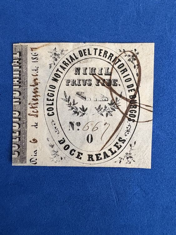 Espagne: timbre notarial ancien - collectionneur rare! (D'occasion) à ...