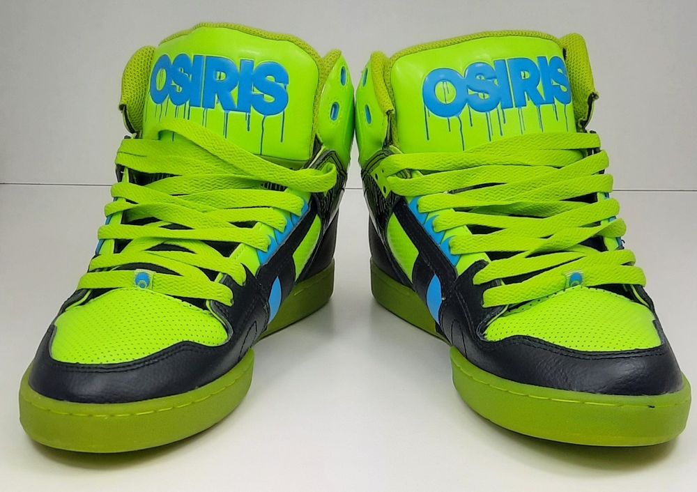 OSIRIS NY83 Herrn High Top Sneakers Neon Green/Schwarz Gr.47 (Neu ...