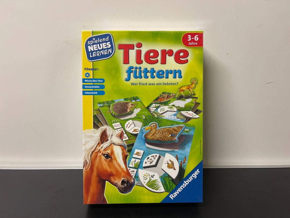 Neu Ravensburger Spiel Tiere füttern (1x) (Neu und originalverpackt) in ...