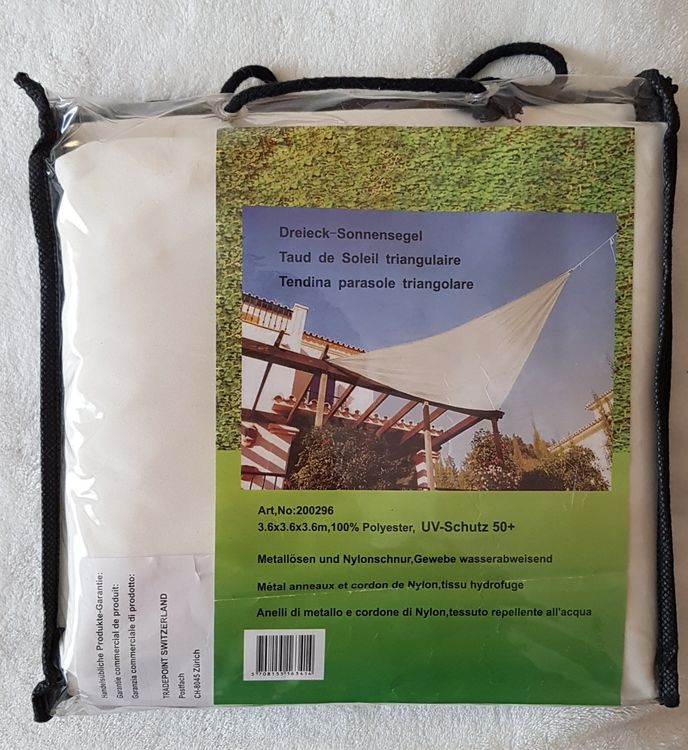 Sonnensegel (Gebraucht) in Samstagern für CHF 10 – nur Abholung auf Ricardo kaufen