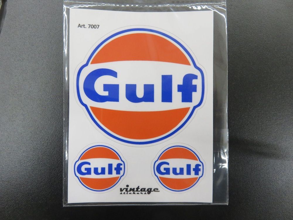 Gulf Sticker 3er Set | Kaufen auf Ricardo