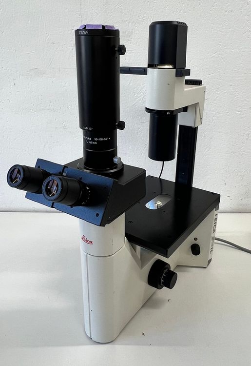 Leica DMIL Inverted Binokular Mikroskop mit Kameratubus (Gebraucht) in ...