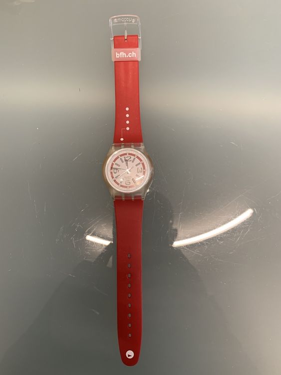 Swatch Uhr Rot-Weiss Klassiker (Gebraucht) in Thun für CHF 30 – mit ...