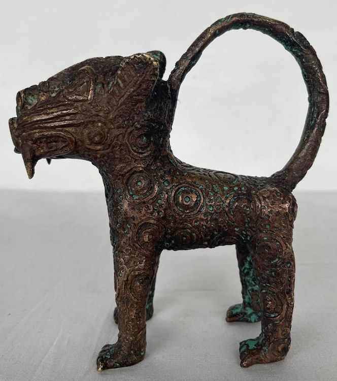 feiner alter Leopard Bronze Benin Höhe 13,5 cm Top Stück | Kaufen auf Ricardo