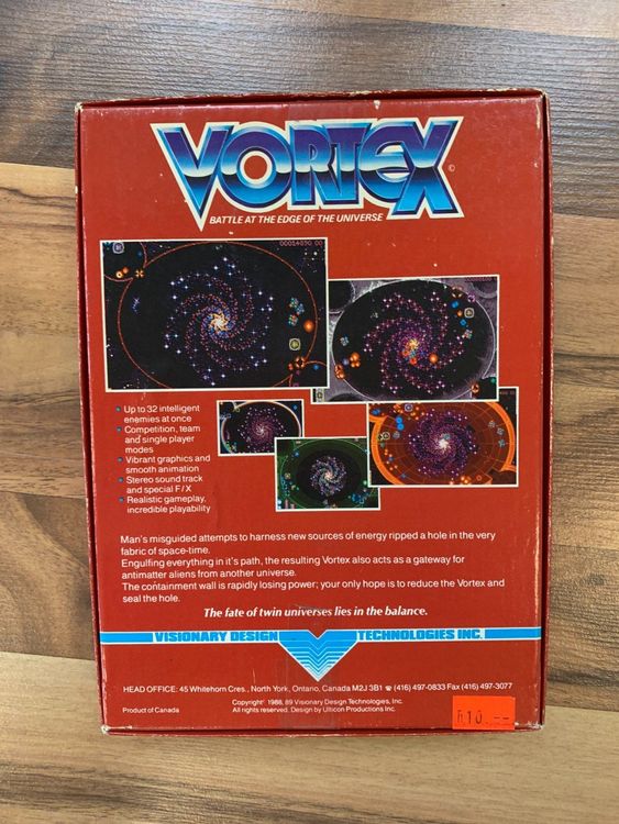 Vortex (Vintage AMIGA Commodore PC Game ) | Kaufen auf Ricardo