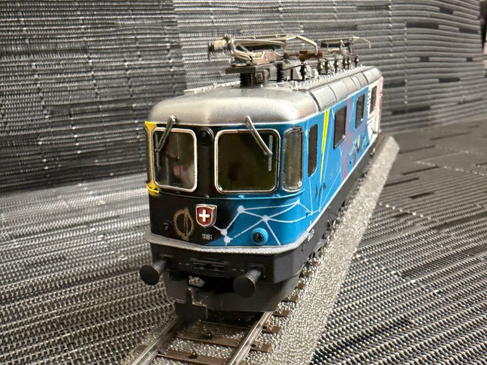 HAG HO Lokomotive SBB Re 4/4II "Bourret", Top Zustand (Neu (gemäss Beschreibung)) in Wallisellen ...