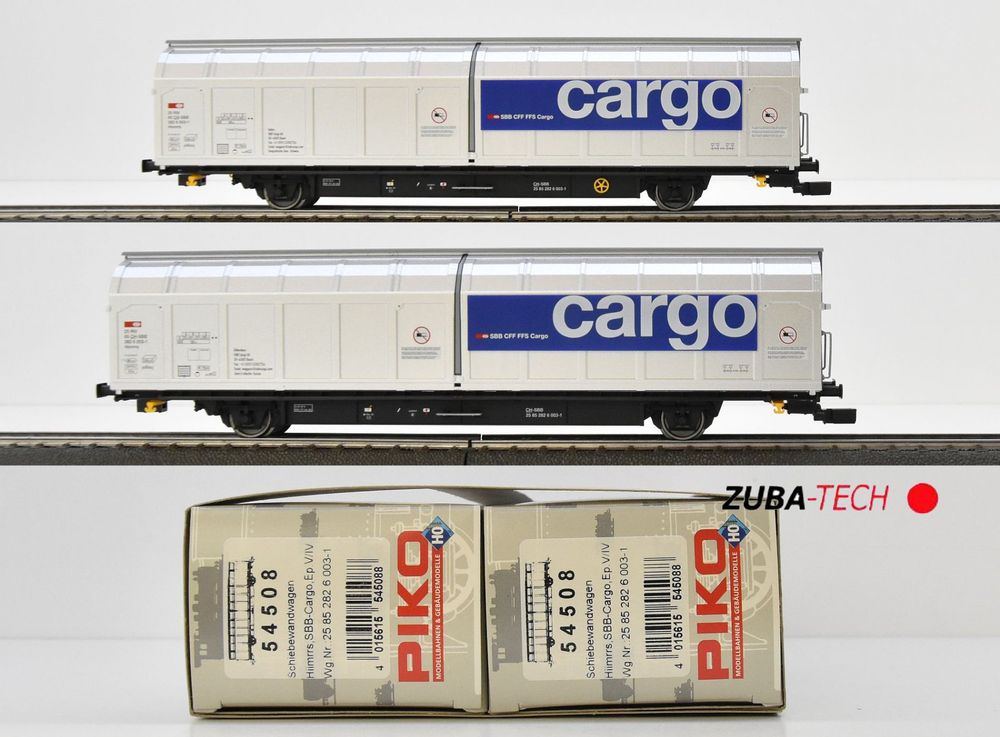 Piko 54508 Schiebewandwagen-Set 2-tlg SBB Cargo H0 GS OVP | Acheter sur ...
