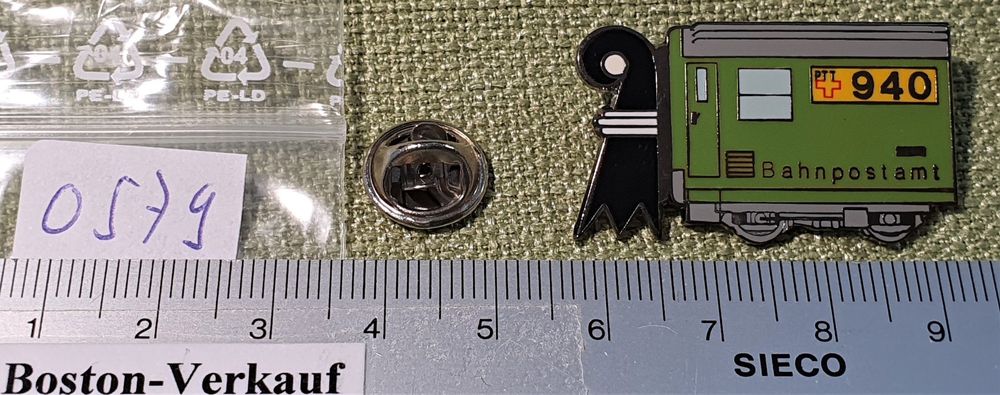 O579 - Pin Die Post PTT Bahnpostamt Basel Zug-Wagen Lim.1000 | Kaufen ...