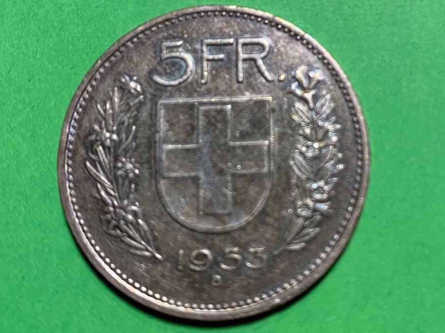 Münze 5 Franken silber 1953 | Kaufen auf Ricardo