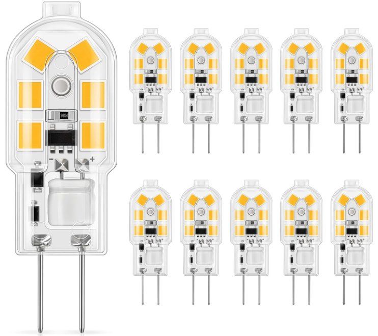 12pcs G4 LED Lampen Warmweiß 1.5W ersetzt 15-20W Halogen (Neu (gemäss ...
