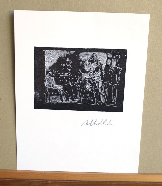 Alfred Hrdlicka 1928-2009 Originalgraphik handsigniert 1968 | Kaufen ...