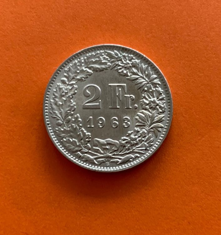 2 Franken Silbermünze Jahrgang 1963 | Kaufen auf Ricardo