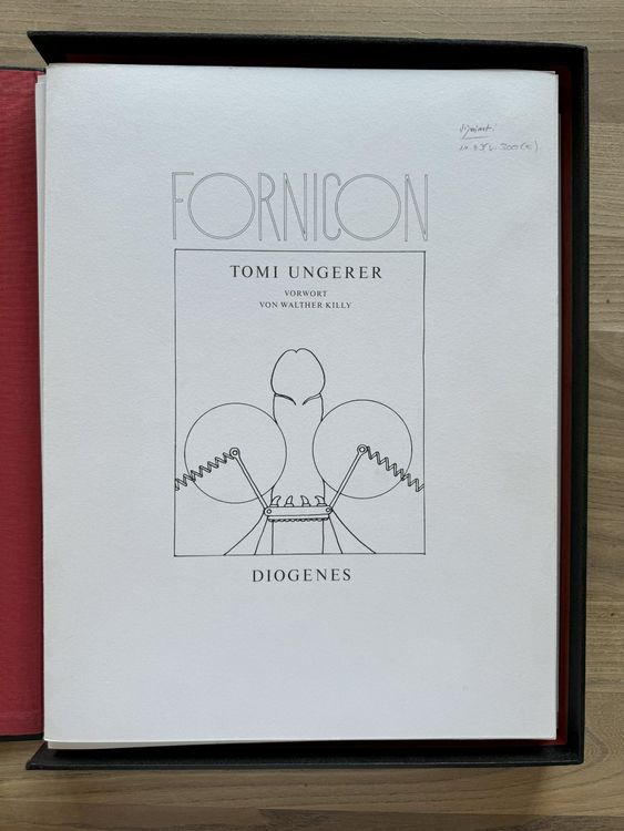 Tomi Ungerer, Mappe Fornicon erotischen Zeichnungen (Gebraucht) in ...
