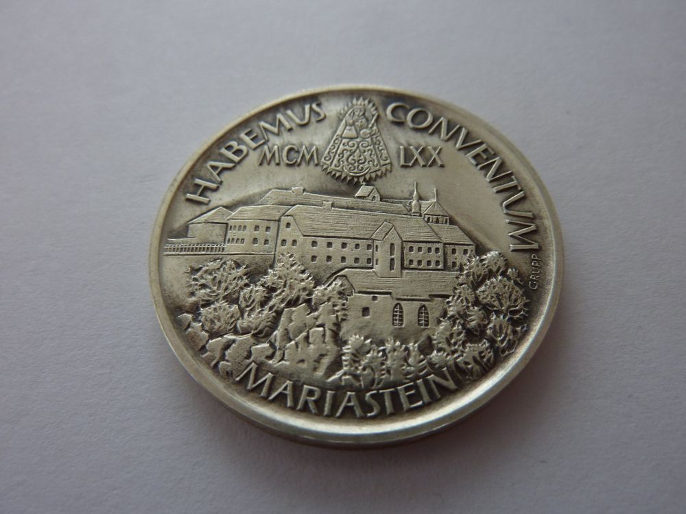 Silbermedaille : Habemus Conventum Mariastein (Neu (gemäss Beschreibung ...