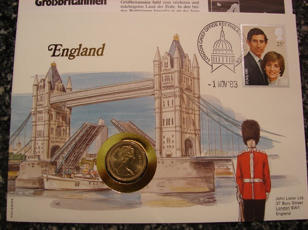 Münzbrief ENGLAND mit Landbeschrieb - Münze 1983 / 49 | Kaufen auf Ricardo Münzbrief ENGLAND mit Landbeschrieb - Münze 1983 / 49 | Kaufen auf Ricardo