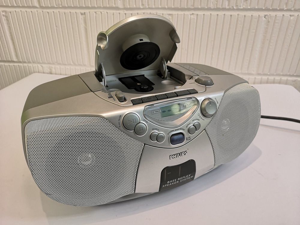 Ghettoblaster Philips AZ1008 CD Radio Cassette System | Acheter sur Ricardo