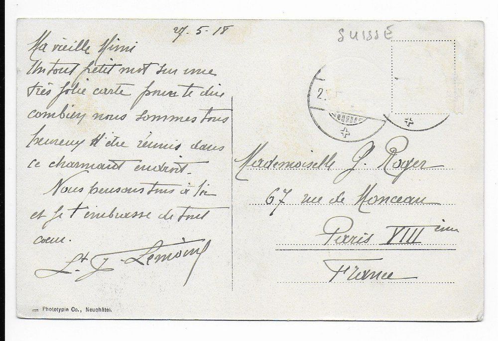 NYON - CHÂTEAU DE PROMENTHOUX 1918 (Gebraucht) in für CHF 1.1 – mit ...