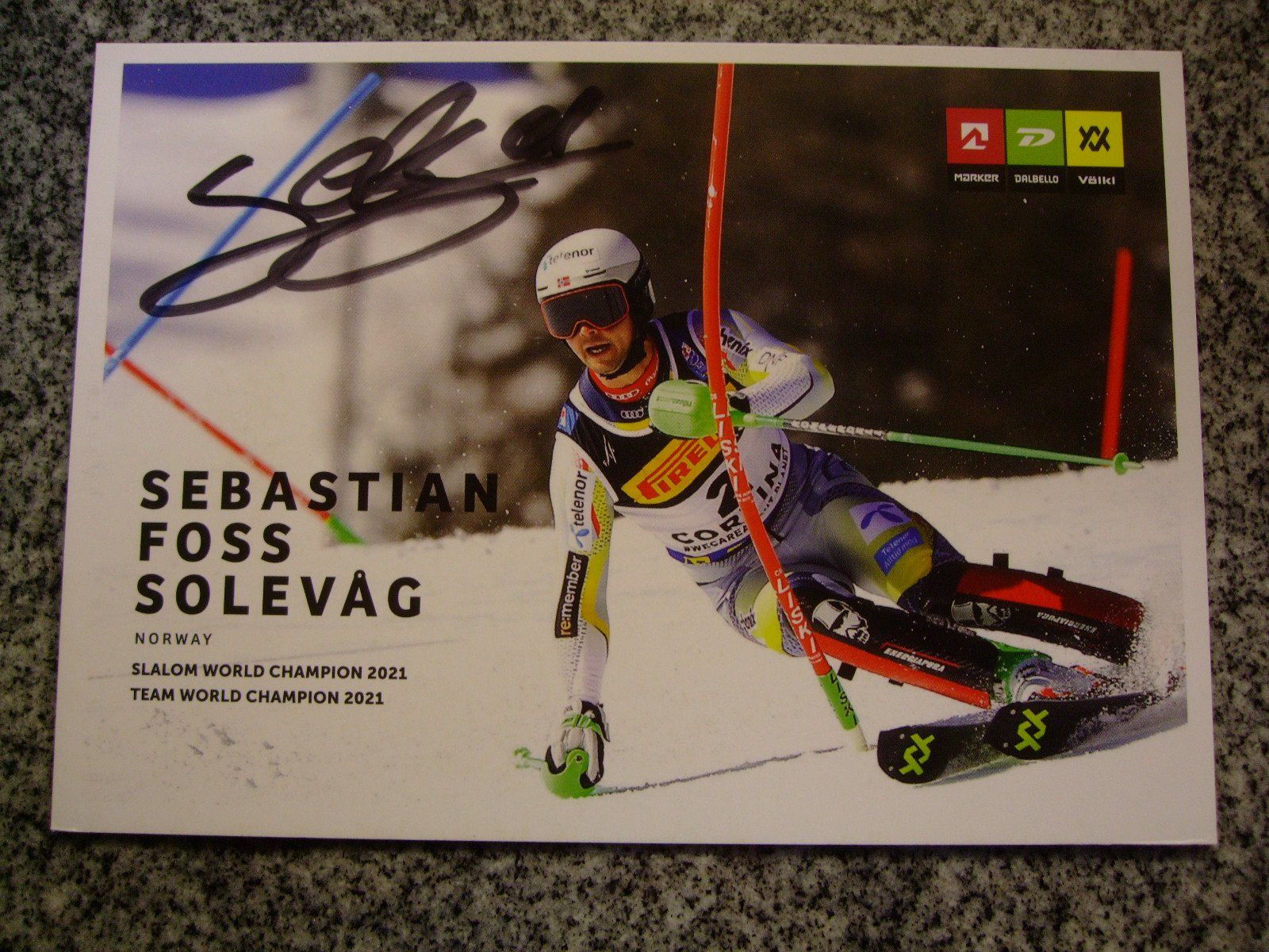 SEBASTIAN FOSS SOLEVAG (NOR) SKISTAR HANDSIGNIERT AK ! (Gebraucht) in ...