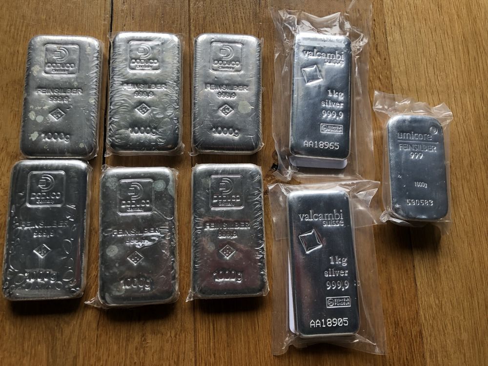 9 x 1 Kg Fine silver 999 | Kaufen auf Ricardo