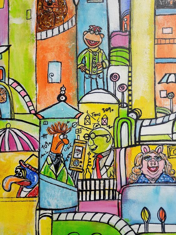 Gemälde Pop Art Muppets Künstler: Manuela Reitz (Neu und originalverpackt) in Balve für CHF 440 ...