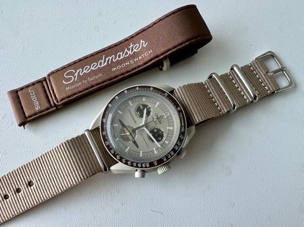 OMEGA x SWATCH Mission to Saturn “Safari”, NO box & papers (Neu (gemäss ...