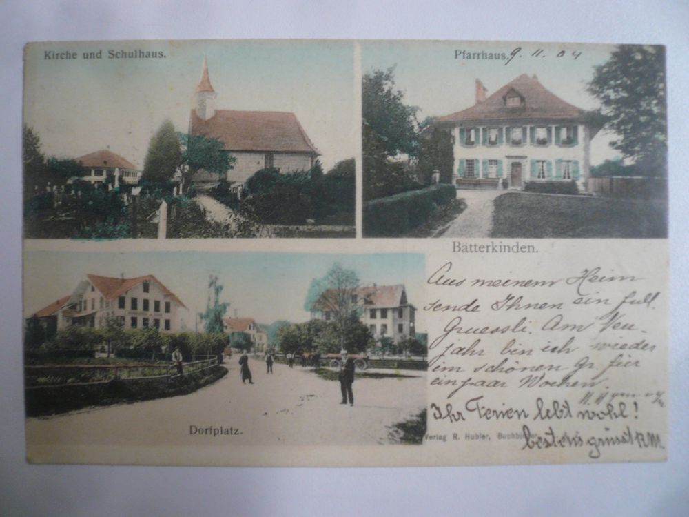 farbige AK BÄTTERKINDEN, BahnSTempel UTZENSTORF (Gebraucht) in Oberhofen am Thunersee für CHF 20 ...