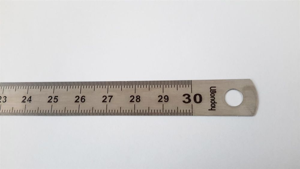 Lineal/Massstab, 300 mm, Metall, biegbar (Neu und originalverpackt) in ...