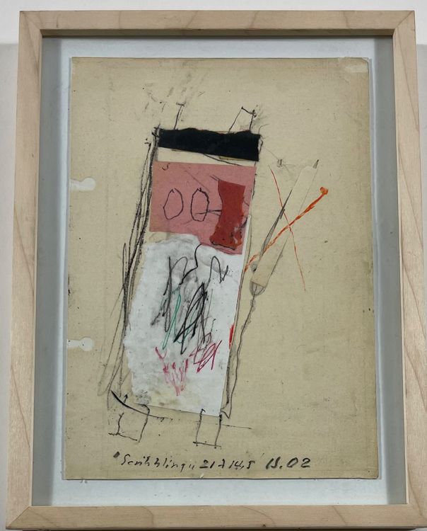 Interessante Mischtechnik & Collage unleserlich Signiert | Kaufen auf Ricardo