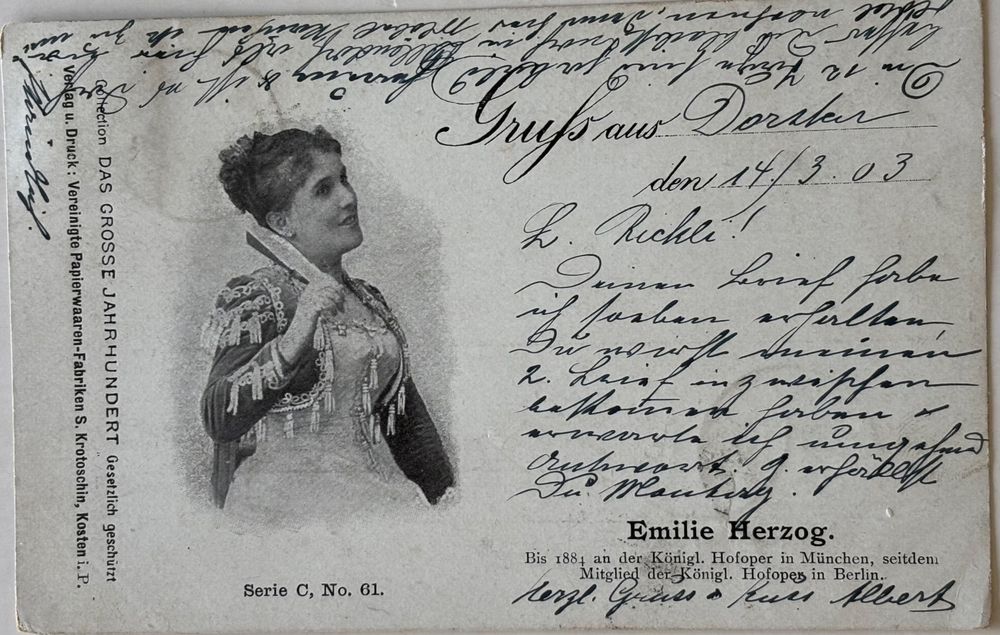 Musik, Emilie Welti - Herzog, Sängerin, Ermatingen, Aarburg (Gebraucht) in Frauenfeld für CHF 9 ...