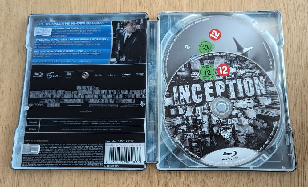 Inception - Blu-Ray Steelbook (D'occasion) à Oftringen pour CHF 8 ...