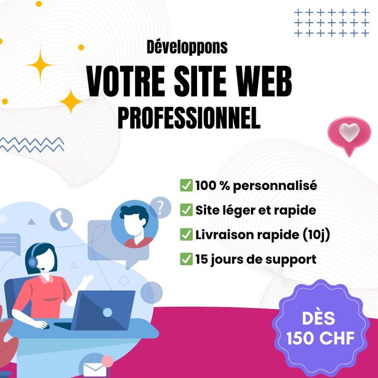 Je vais créer votre site vitrine professionnel | Kaufen auf Ricardo Je vais créer votre site vitrine professionnel | Kaufen auf Ricardo