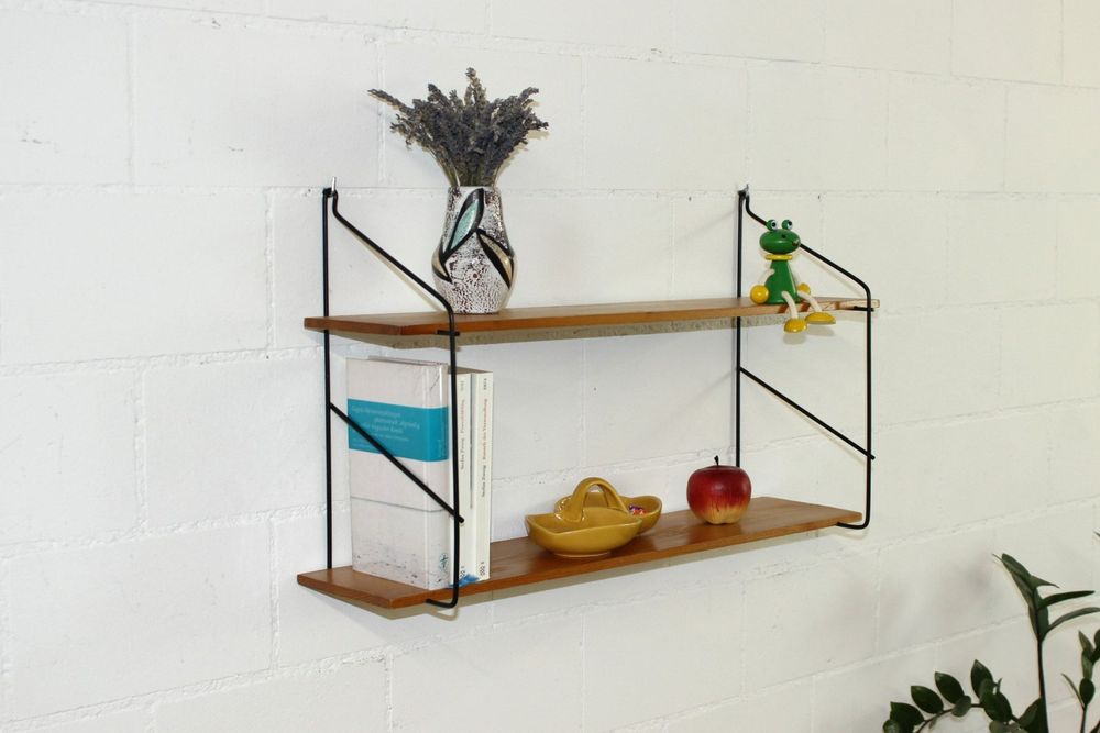 Vintage STRING WANDREGAL mit 2 Tablaren MID-CENTURY | Kaufen auf Ricardo