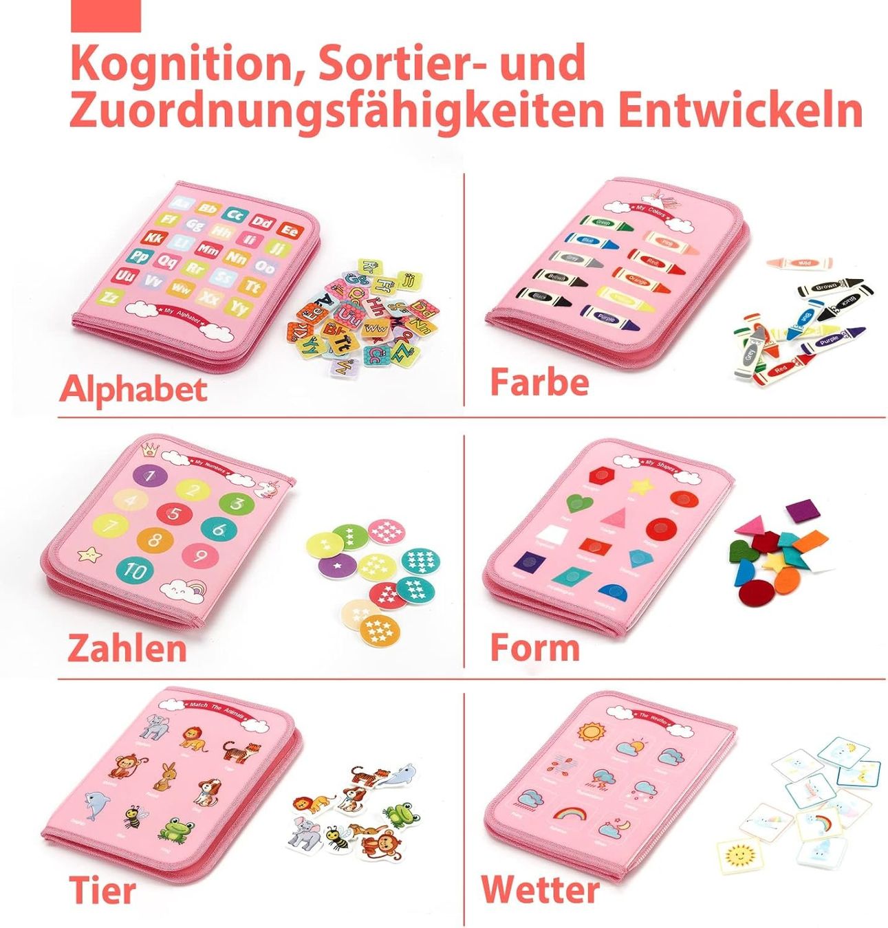 Montessori Spielzeug Activity Board ab 1 2 3 4 Jahre (Neu (gemäss ...