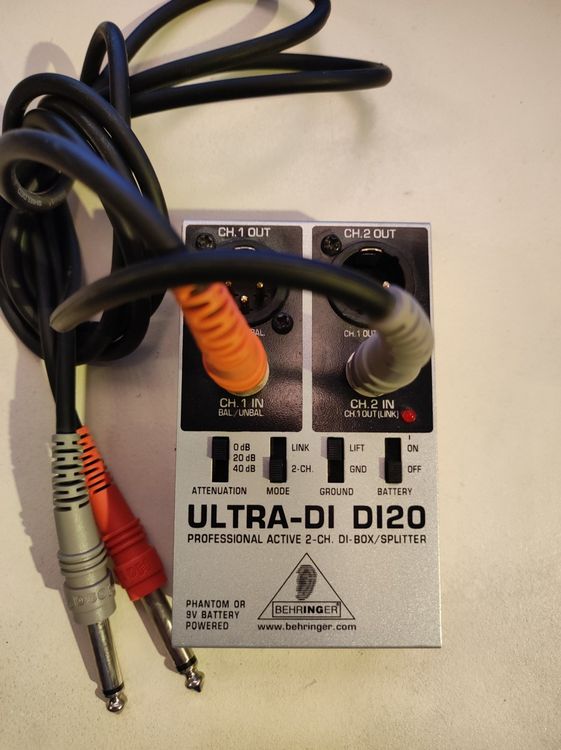 Ultra-DI DI 20 - Behringer - 2CH. DI-Box/Splitter (Gebraucht) in ...