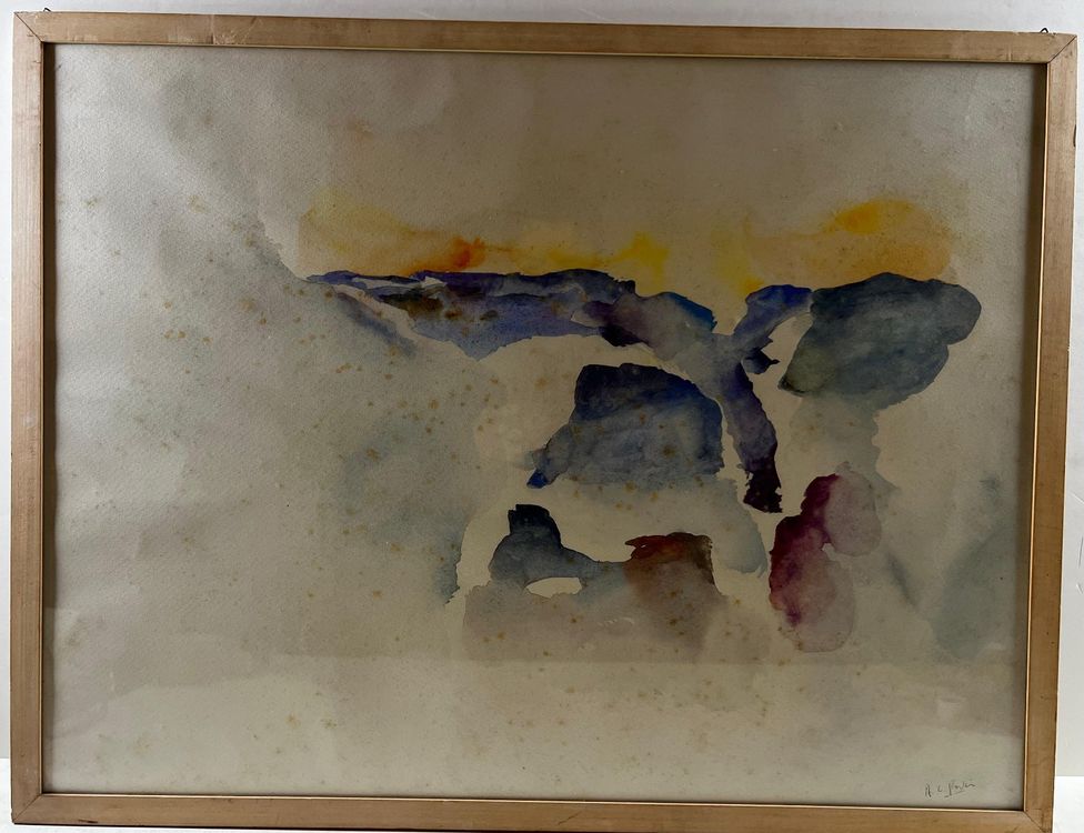 Sehr Alte Abstrakte Aquarell Handsigniert. (Gebraucht) in Neuhausen am Rheinfall für CHF 10 ...