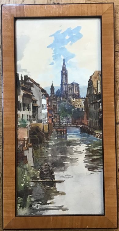 Kirchen Ansicht Aquarell Signiert (Gebraucht) in Root für CHF 5 – mit Lieferung auf Ricardo kaufen