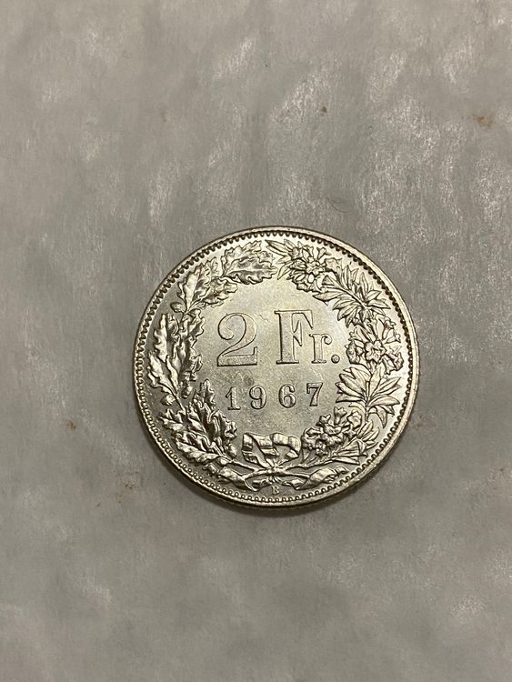 2 Franken 1967 vz-unz (Gebraucht) in Wallisellen für CHF 7.7 – mit Lieferung auf Ricardo kaufen