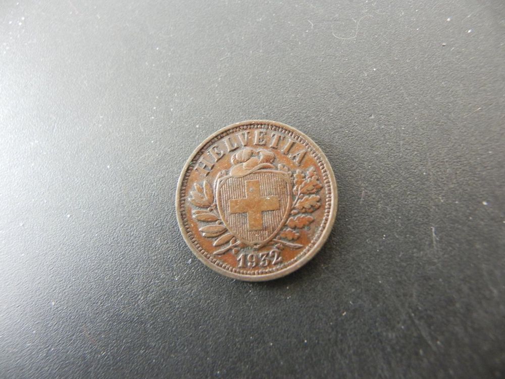 Schweiz 2 Rappen 1932 B (Gebraucht) in Biel/Bienne für CHF 0.5 – mit Lieferung auf Ricardo kaufen
