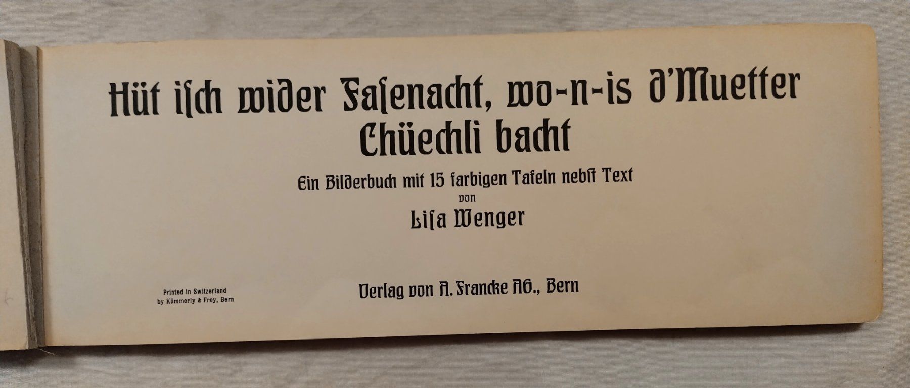 Lisa Wenger - Hüt isch wider Fasenacht wo n is d'Muetter (Gebraucht) in ...