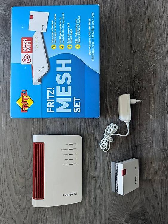 Fritz! Box Mesh Set 7530 + FRITZ! Repeater 1200 (Gebraucht) in Venthône ...