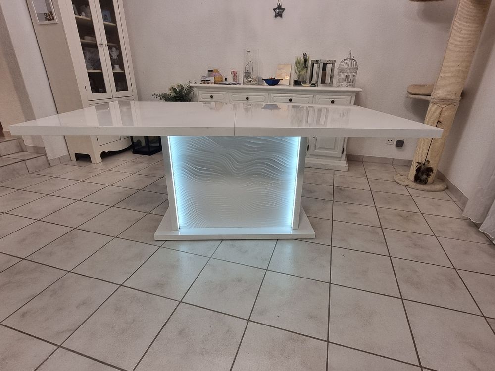 Designer Esstisch hochglanz weiss | Kaufen auf Ricardo