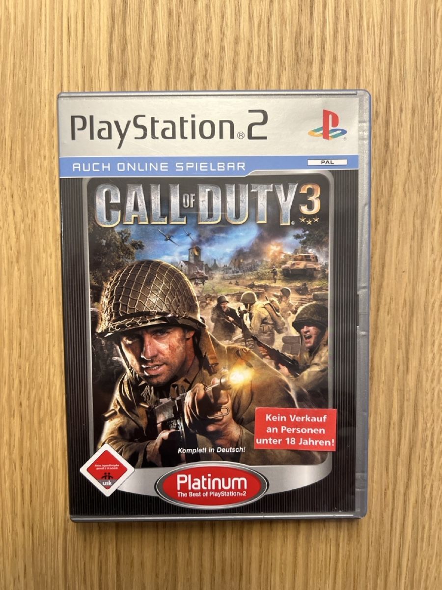 Call of Duty 3 - PS2 - Top Zustand - Retro Game Klassiker (Gebraucht ...