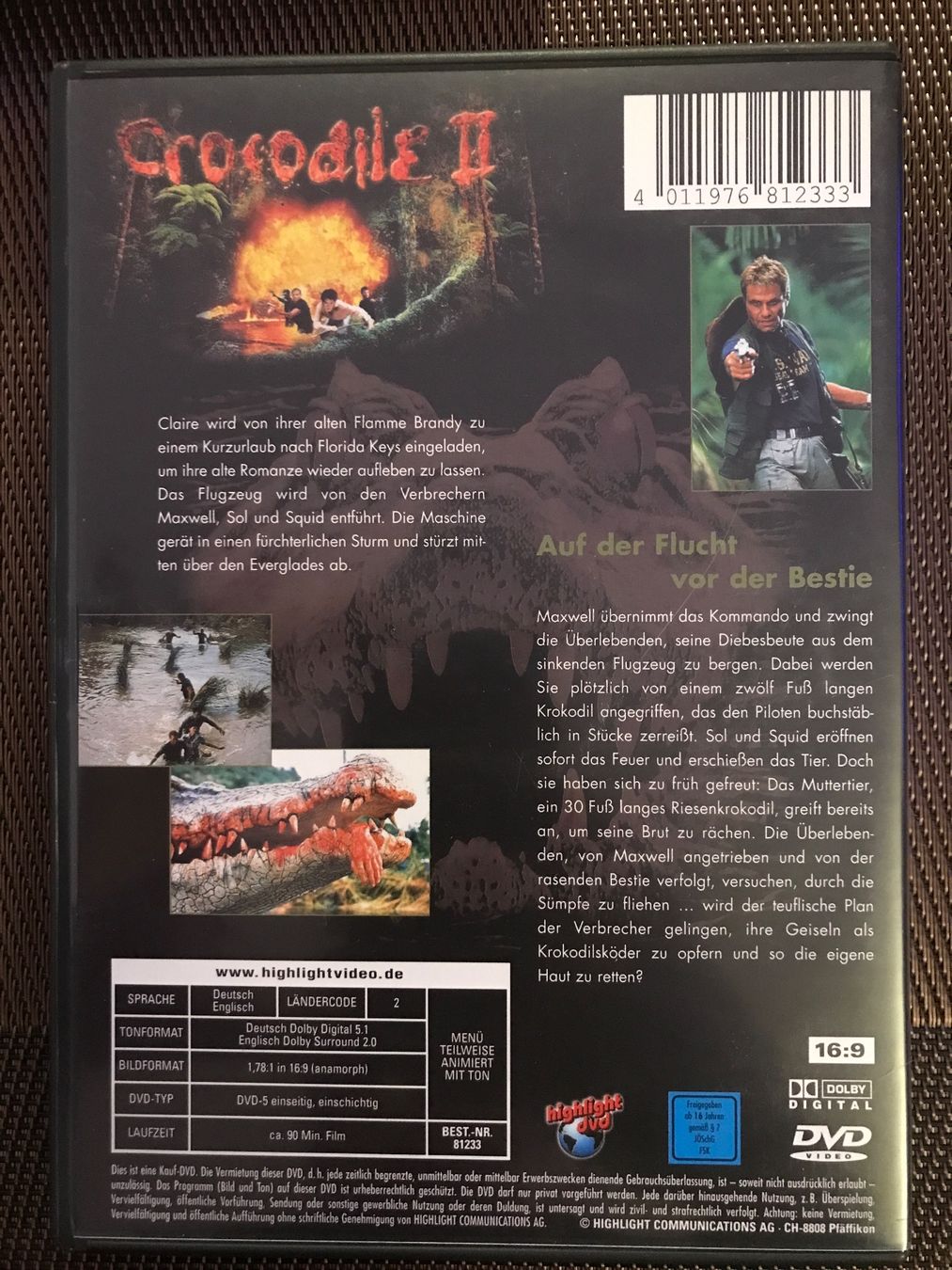 Crocodile 2 DVD, Top Zustand, Horror-Klassiker, Rarität (Gebraucht) in Birrwil für CHF 6.5 – mit ...