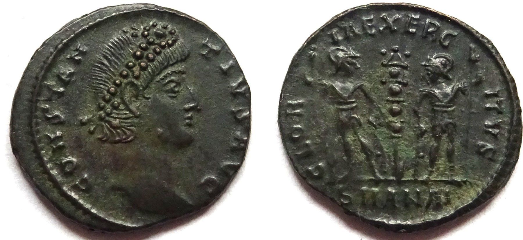 CONSTANTIUS II bronze Ae4 nummus (337-341 AD) (Gebraucht) in La Sarraz ...