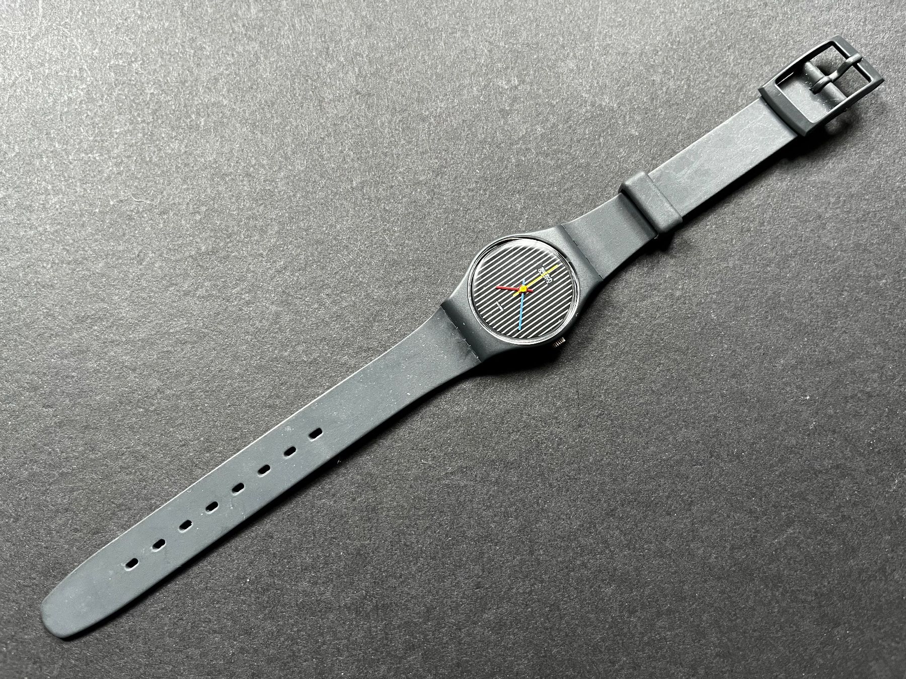 Swatch Lady Miss Channel/Pinsgripe LA100 1984 selten - Dummy (Neu ...