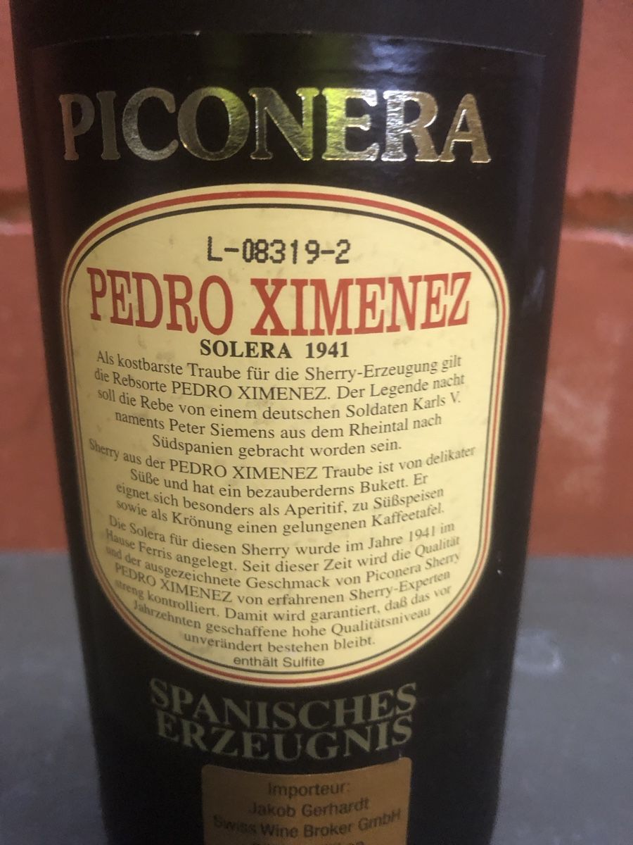 Edelsherry: Pedro Ximenez Solera 1941 Wein Portwein (Neu (gemäss ...