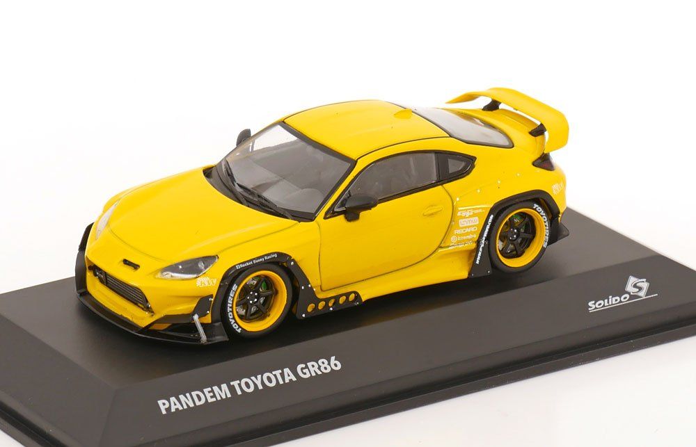 Toyota GR86 Pandem Rocket Bunny gelb 1/43 Solido NEU (Neu und ...