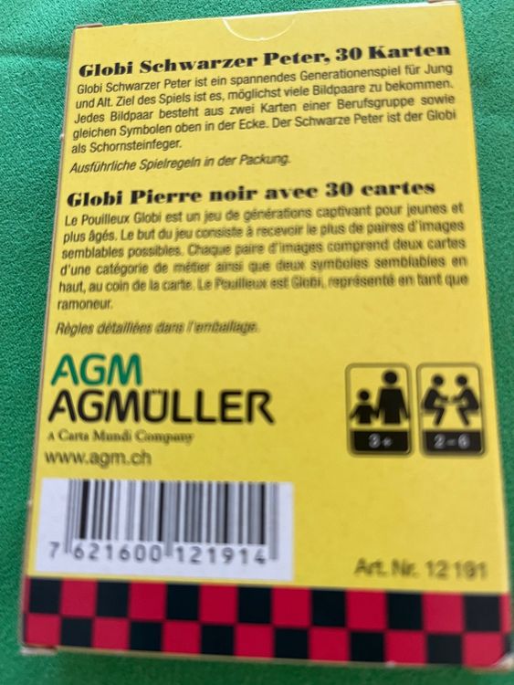 Kartenspiel "Schwarzer Peter mit Globi" von AGMüller (Neu und ...